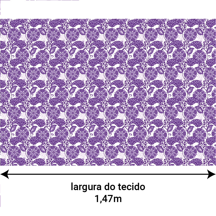 Fundo Roxo Puro CENTRAL DE TECIDOS Oxford Digital | Penas Lilás