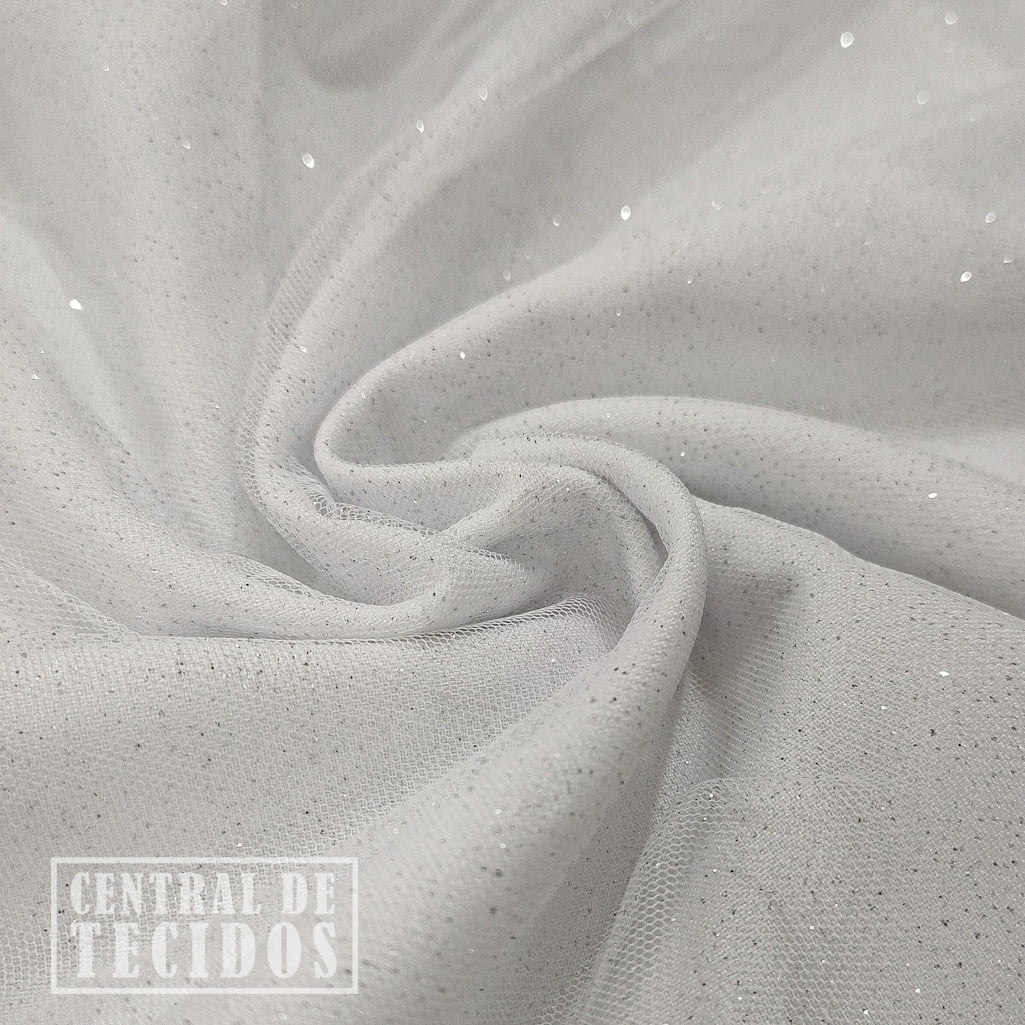 CENTRAL DE TECIDOS - Tule Cristal | Branco