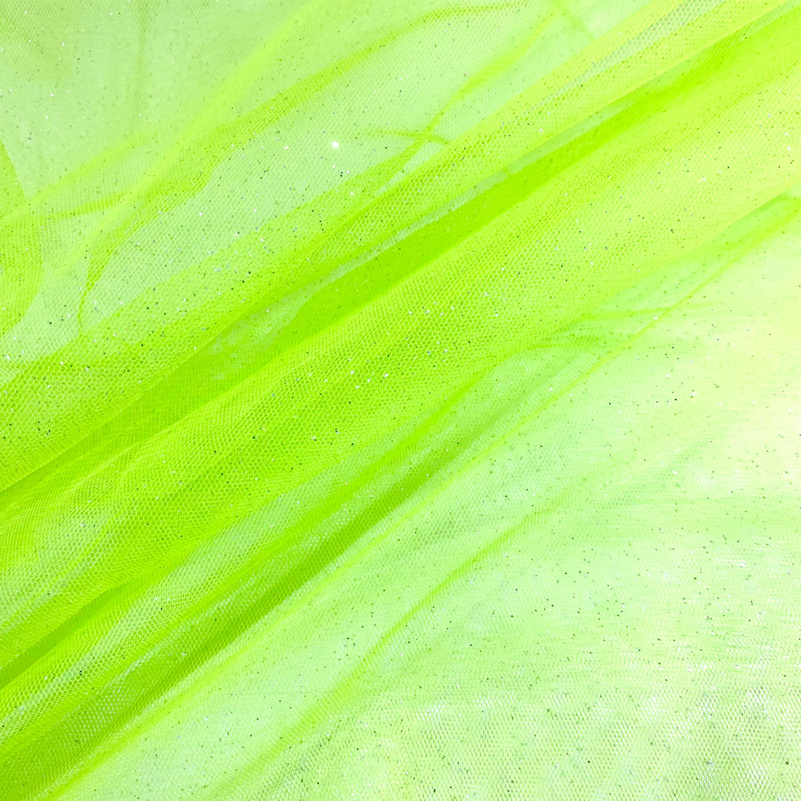 CENTRAL DE TECIDOS - Tule Cristal | Verde Neon